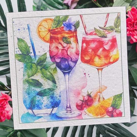 Cocktail Cheers Card and Envelope – Esperance Luxe Floral & Home Co.